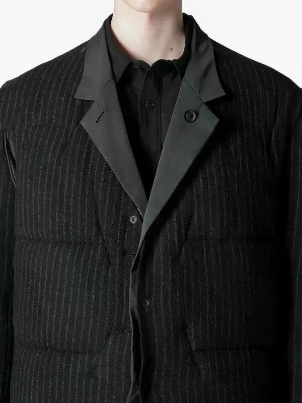 Yohji Yamamoto Padded Pinstripe Jacket