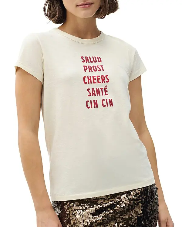 Rag & Bone Cheers Tee - Ivory