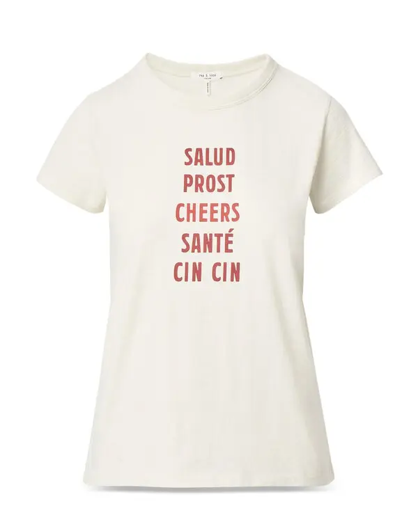 Rag & Bone Cheers Tee - Ivory
