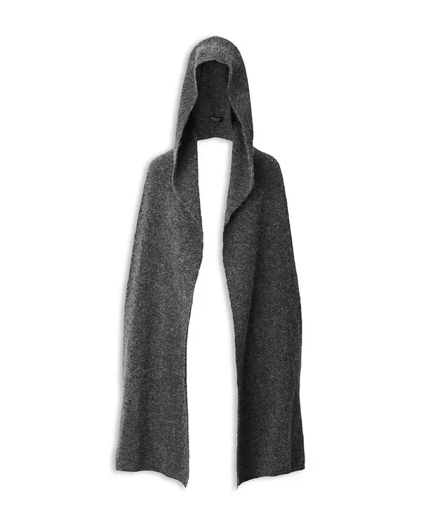 Rag & Bone Jordyn Hooded Scarf - Charc