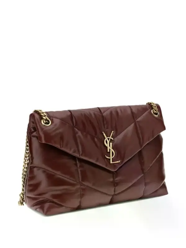 Saint Laurent Medium Puffer Quilted Shoulder Bag - Red