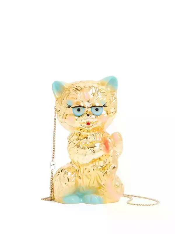 Valentino Garavani Le Chat De La Maison Clutch - Gold