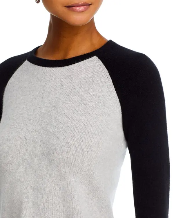 RE/DONE Shrunken Baseball Raglan Cashmere Tee