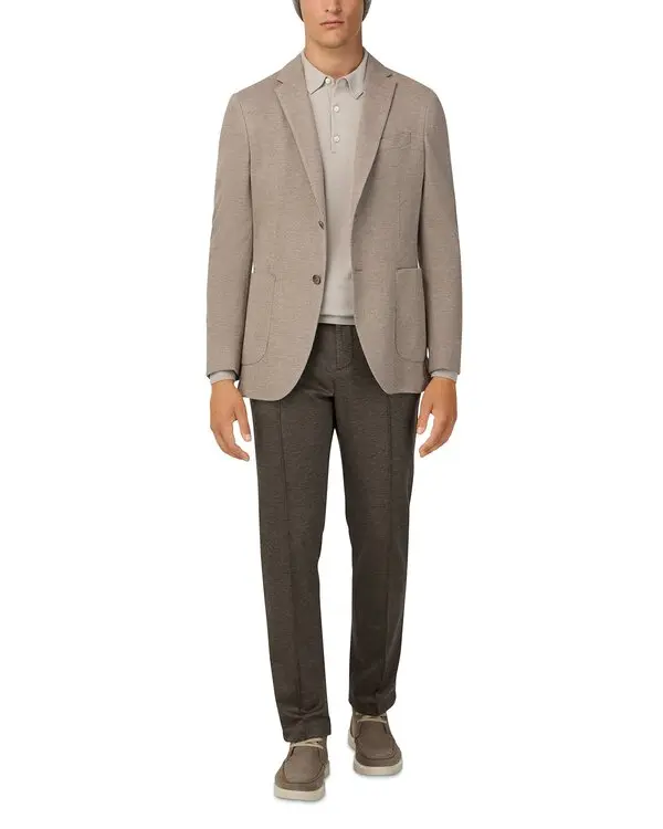 Boggi Milano Regular Fit Micro Texture Blazer - Taupe