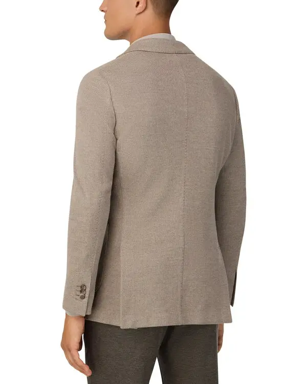Boggi Milano Regular Fit Micro Texture Blazer - Taupe