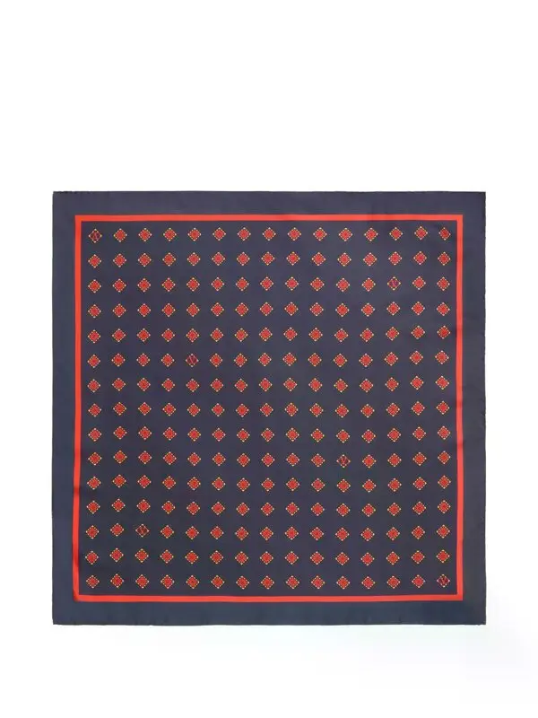 Valentino Garavani Opticool Silk Scarf - Blue