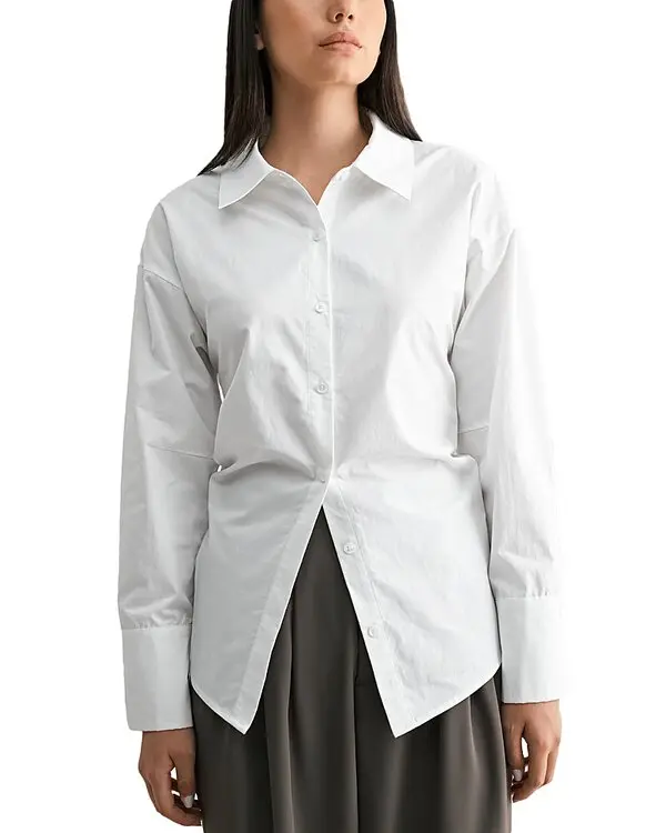 LUVEE Mable Back Tie Long Sleeve Shirt