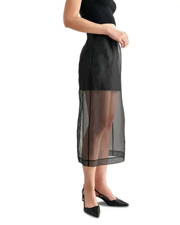 LUVEE Mable Organza Midi Skirt