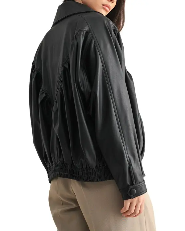 LUVEE Mable Oversized Retro Bomber Jacket