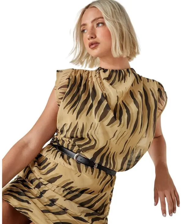 nasty gal brown dress Nasty Gal Checkered Dress – Howdy Vintage main image 1