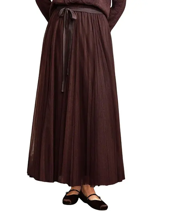RO&ZO Tulle Godet Maxi Skirt