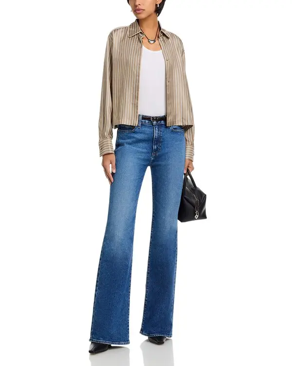Paige Sofia Mid Rise Flare Jeans