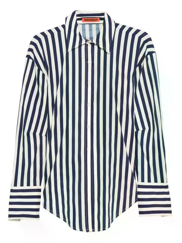 SIMONMILLER Loch Button-up Shirt - Blue
