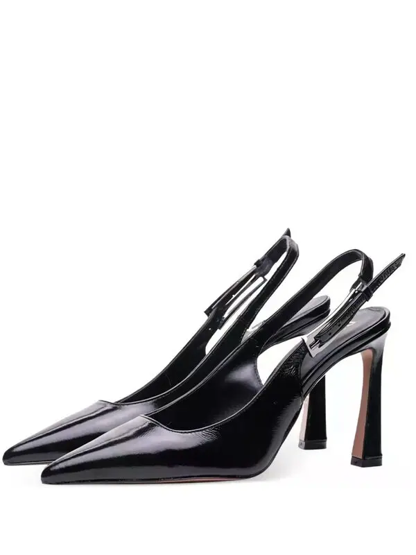 POCHE PARIS Pointed-toe Buckle Pumps