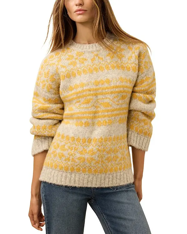 Faherty Brand Powder Peak Crewneck Boyfriend Sweater