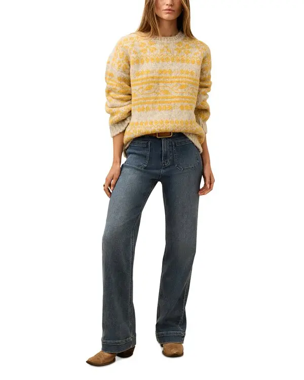 Faherty Brand Powder Peak Crewneck Boyfriend Sweater