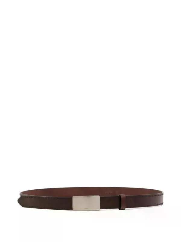 Bally Dean Rectangular-buckle Belt - Brown