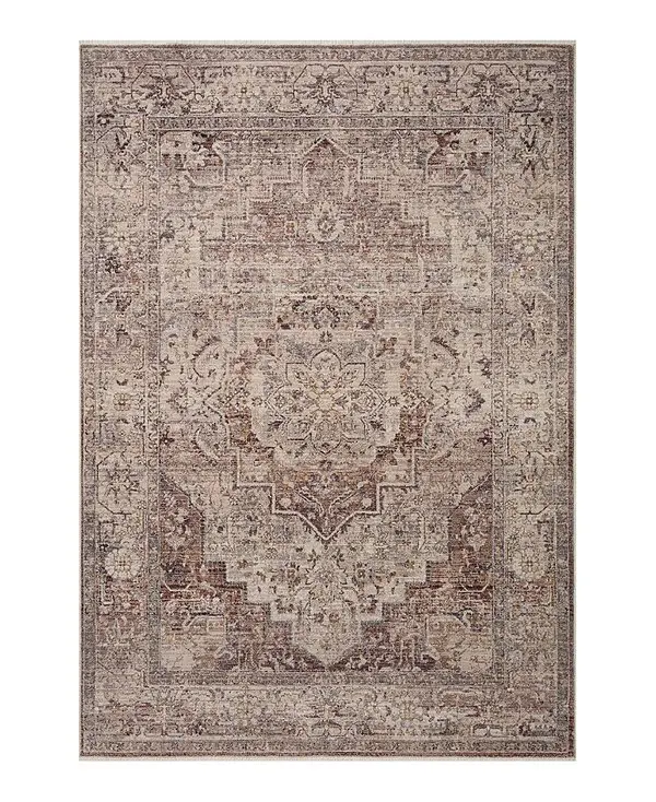 LOLOI Lyra Lyr-06 Area Rug 5'3x7'9 - Berry/stone