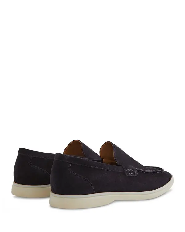 REISS Kason Slip On Loafers - Navy