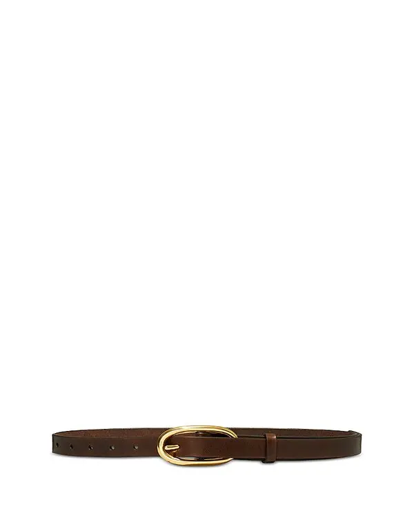 Tory Burch Pierced Buckle Leather Belt - Amarena