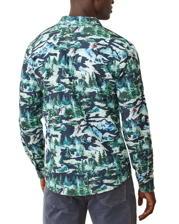 Marine Layer Printed Long Sleeve Button Front Shirt
