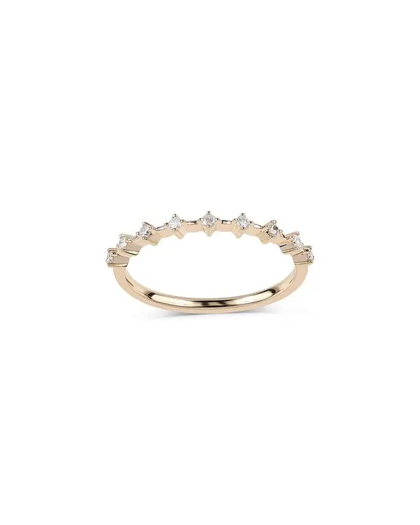 MOON & MEADOW 14k Yellow Diamond Stack Band - Gold