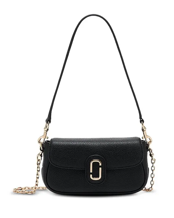 Marc Jacobs The Clover Pebbled Leather Shoulder Bag - Black