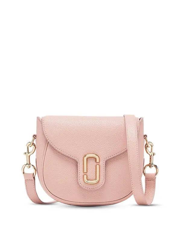 Marc Jacobs Pebbled Leather Saddle Bag - Rose