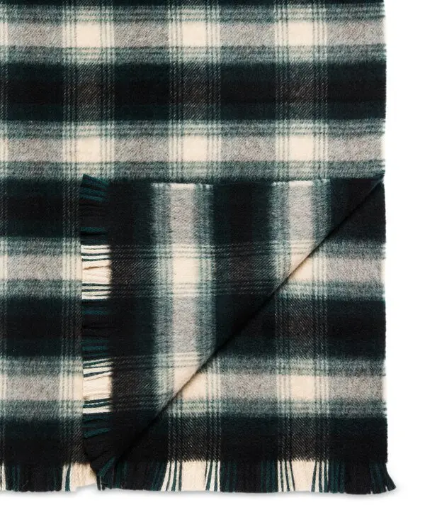 Vince Brushed Merino Double Face Plaid Scarf