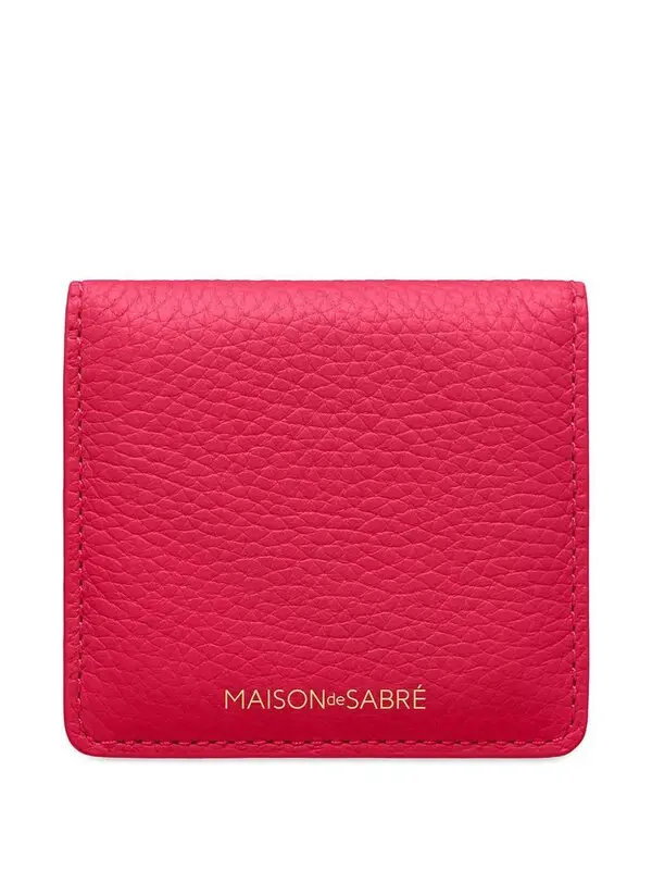 MAISON DE SABRE Magnetic Leather Compact Mirror - Pink