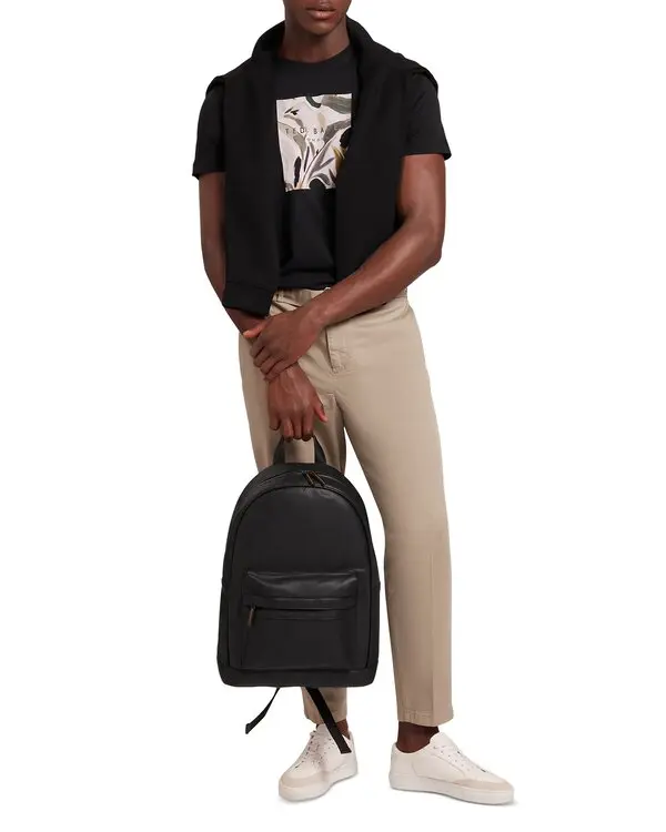 Ted Baker London Justino Cotton Graphic Tee - Black