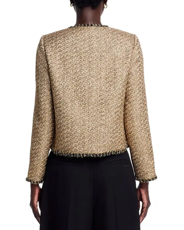Elie Tahari Ramy Sequined Tweed Jacket