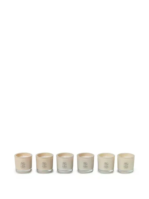 Brunello Cucinelli Logo-detail Candles - Neutrals