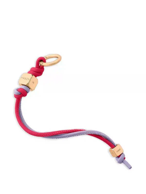 MAISON DE SABRE Cuboidal Hardware Wristlet Charm