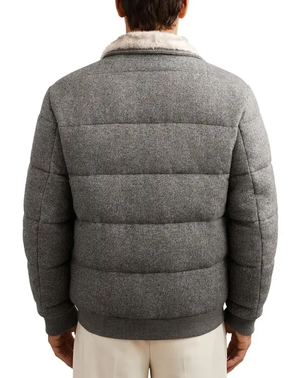 REISS Quilted Jacket - Grey