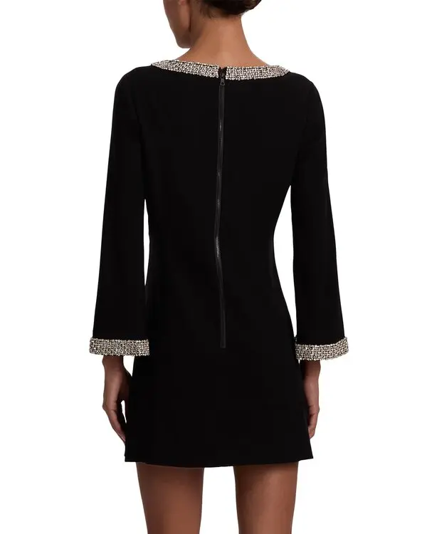 Alice + Olivia Mailynn Embellished Trim Mini Dress
