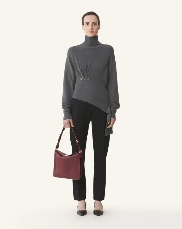 LANVIN Asymmetrical Leather Bag - Bacchus