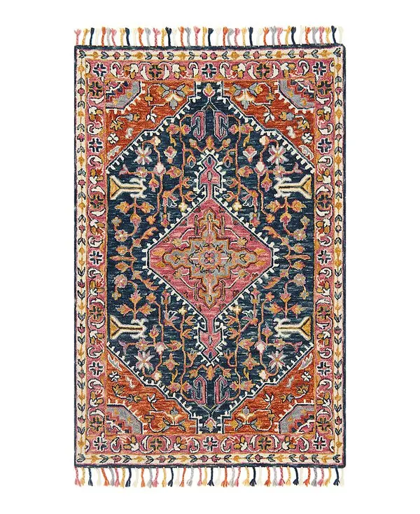 LOLOI Zharah Zr-01 Area Rug 5'0x7'6 - Navy/multi