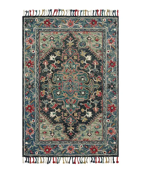 LOLOI Zharah Zr-05 Area Rug 7'9x9'9 - Navy/blue
