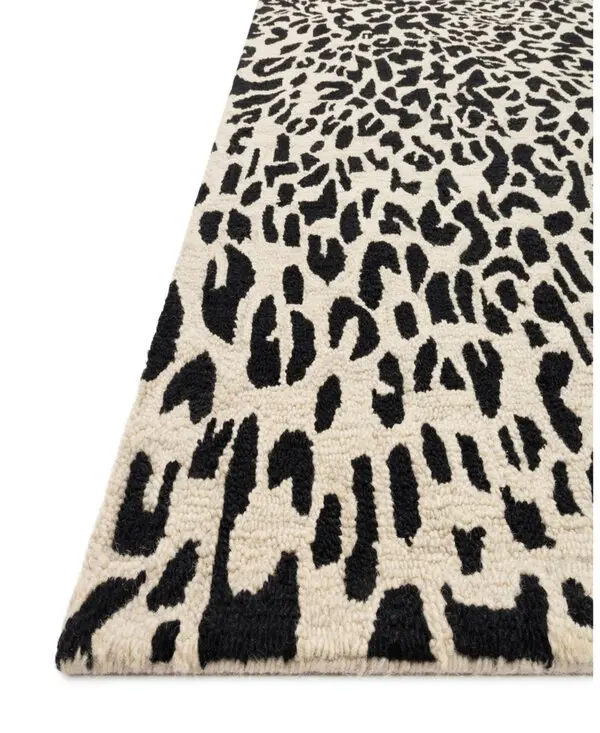 LOLOI Masai Mas-02 Area Rug 5'0x7'6 - Black/ivory