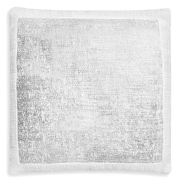 Michael Aram After The Storm Decorative Pillow, 20 X 20 - White And Silver