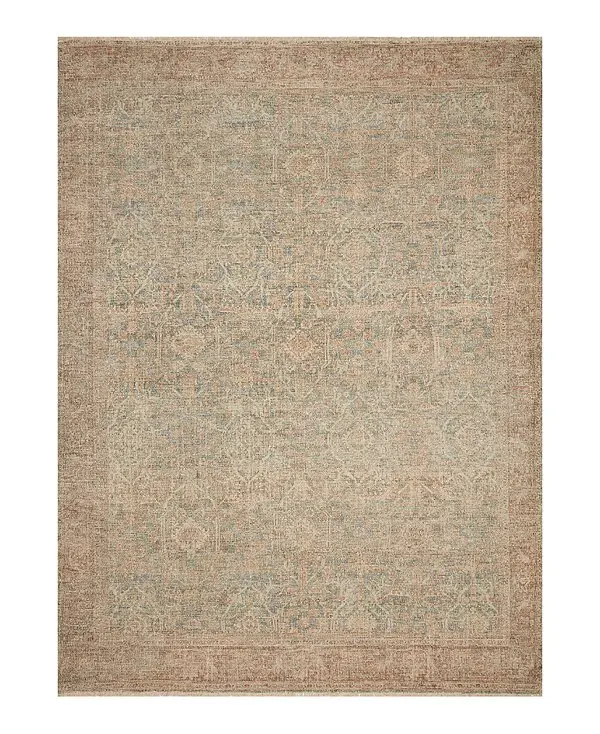 LOLOI Priya Pry-06 Area Rug 5'0x7'6 - Denim/rust