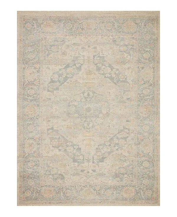 LOLOI Priya Pry-08 Area Rug 5'0x7'6 - Bone/blues