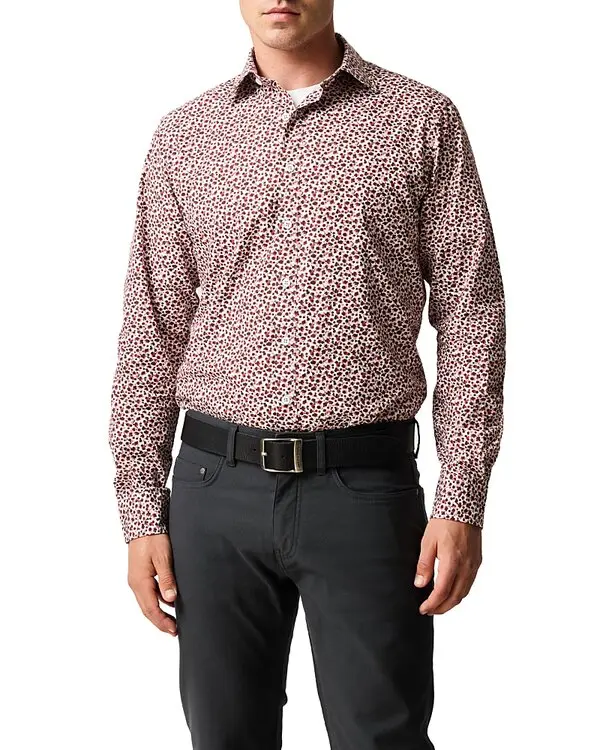 Rodd & Gunn Greenstreet Long Sleeve Sports Fit Shirt - Garnet