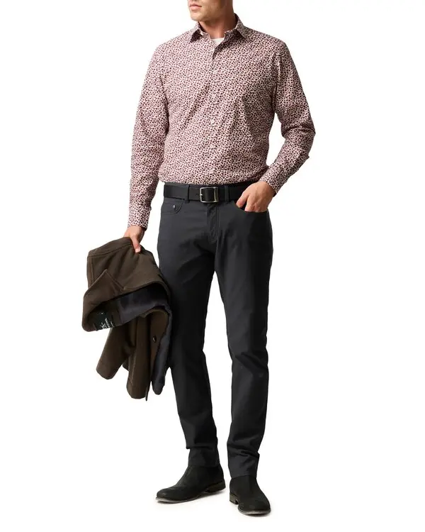 Rodd & Gunn Greenstreet Long Sleeve Sports Fit Shirt - Garnet