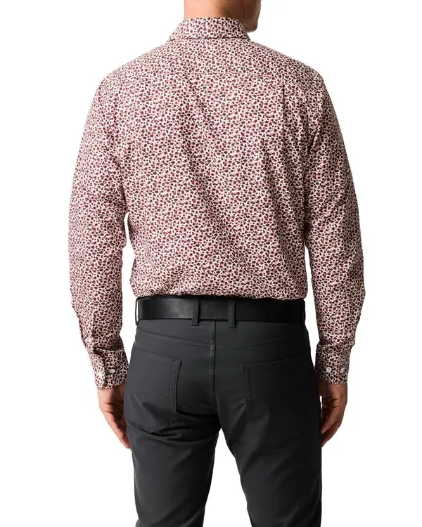 Rodd & Gunn Greenstreet Long Sleeve Sports Fit Shirt - Garnet