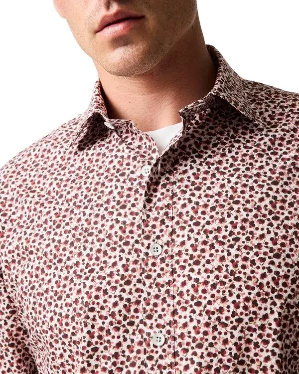 Rodd & Gunn Greenstreet Long Sleeve Sports Fit Shirt - Garnet