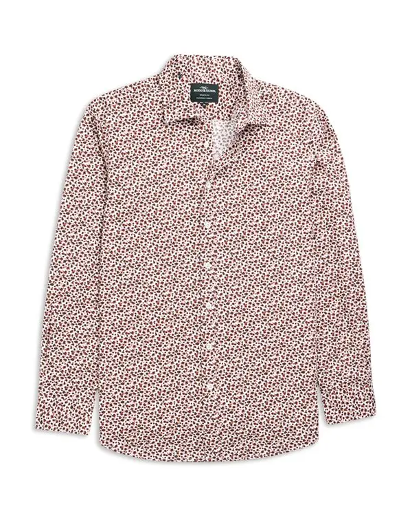 Rodd & Gunn Greenstreet Long Sleeve Sports Fit Shirt - Garnet
