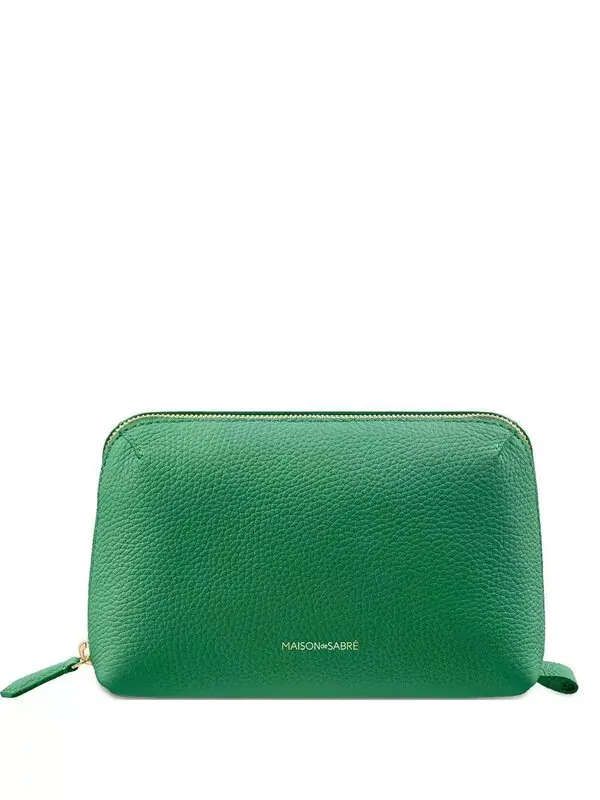 MAISON DE SABRE Leather Tech Pouch - Green