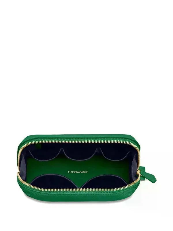 MAISON DE SABRE Leather Tech Pouch - Green